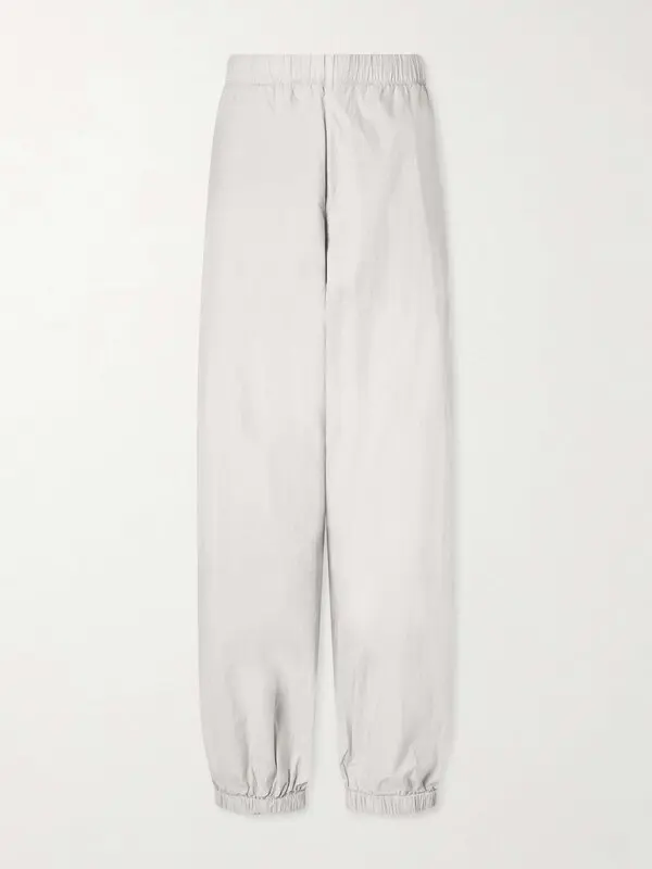 JAMES PERSE Cotton-blend Poplin Tapered Pants - Off-white
