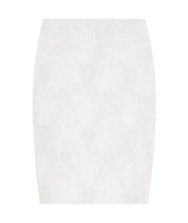 RÓHE Lace Paisley Linen-blend Midi Skirt - Neutrals