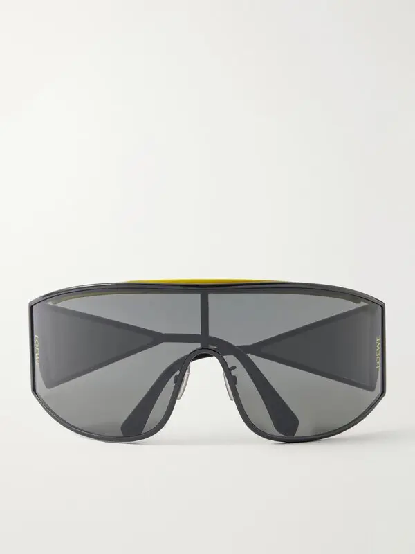 Loewe Metal Mask-frame Sunglasses - Gray