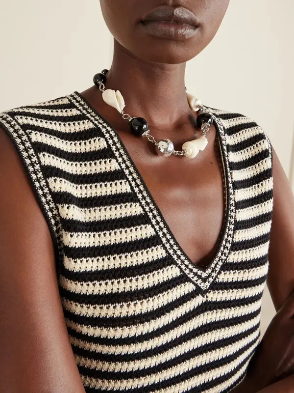 Tohum Design Samsara Gold-plated Necklace - Black