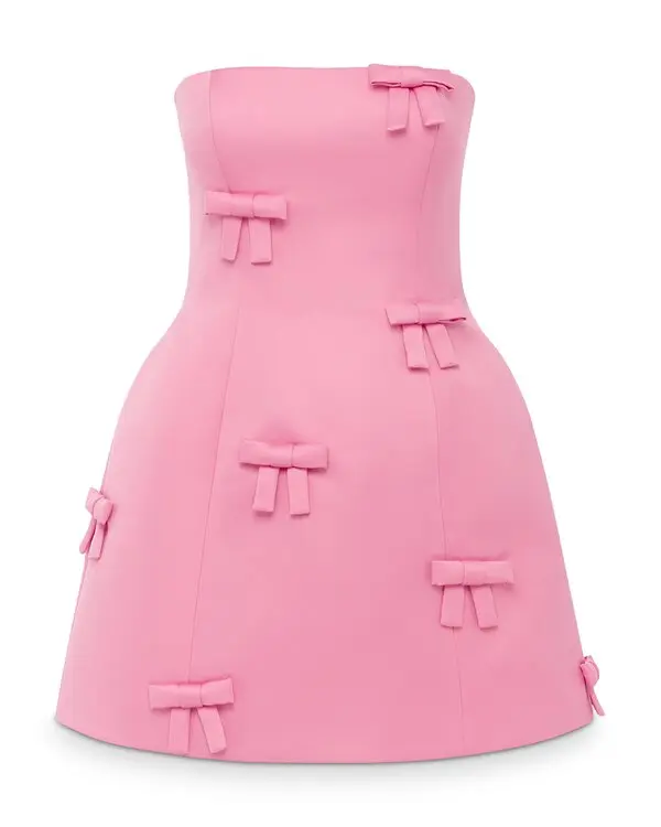 LEO LIN Roselle Bow Mini Dress