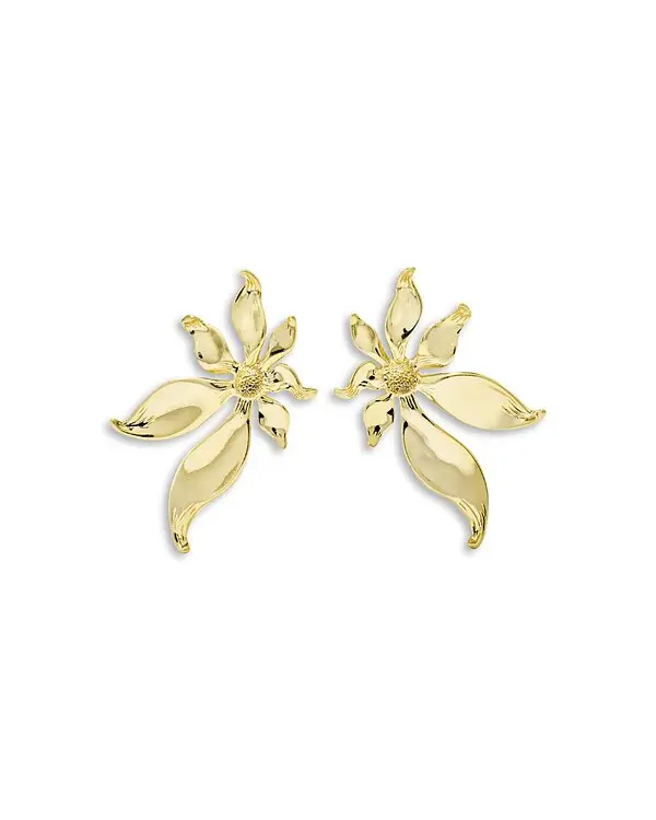 Kendra Scott Anya Flower Stud Earrings - Gold
