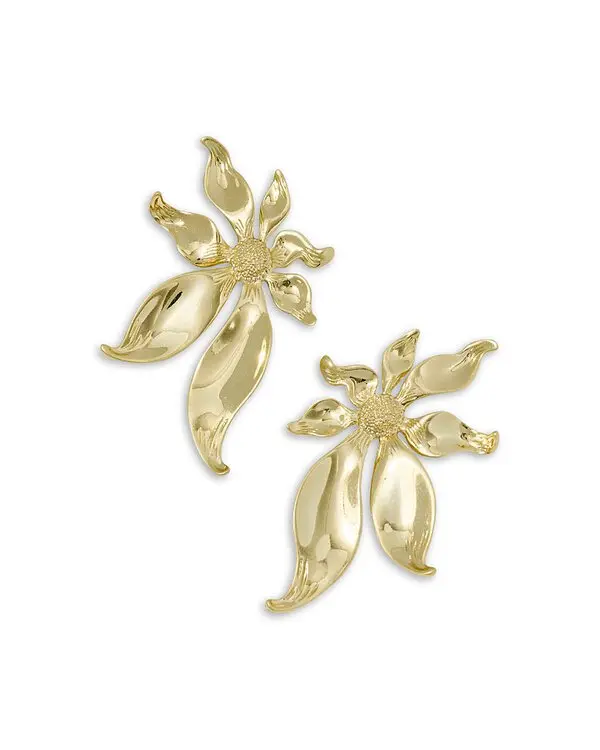 Kendra Scott Anya Flower Statement Earrings - Gold