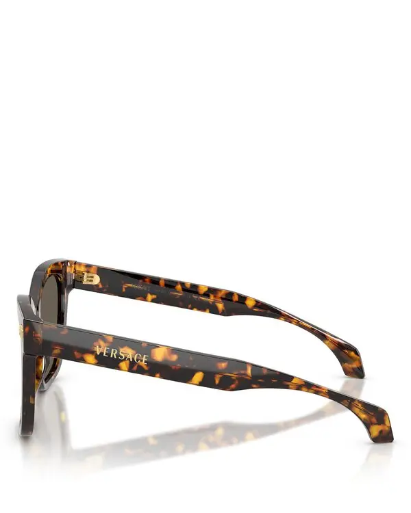 Versace 55mm Square Frame Sunglasses - Brown