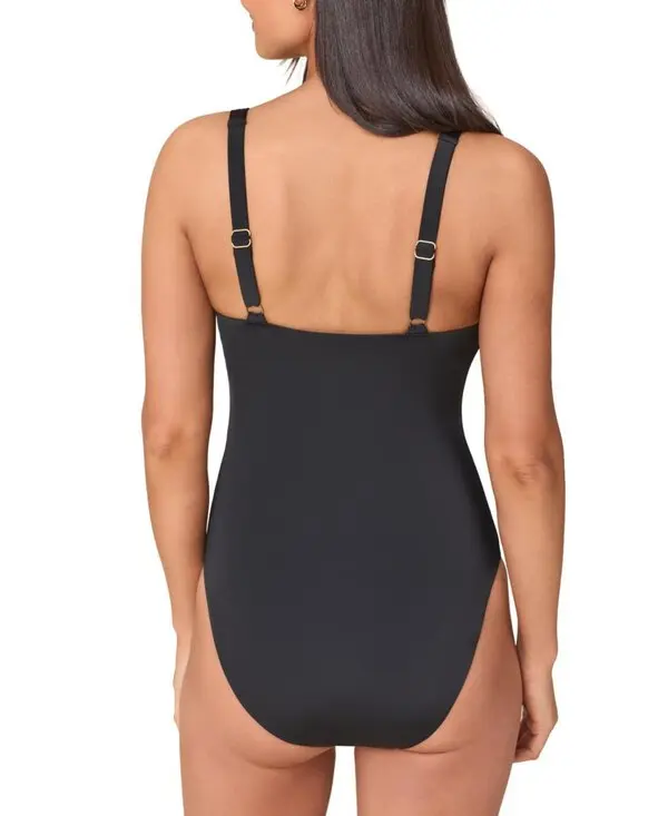 ANDIE Devon Square Neck One Piece Swimsuit - Black