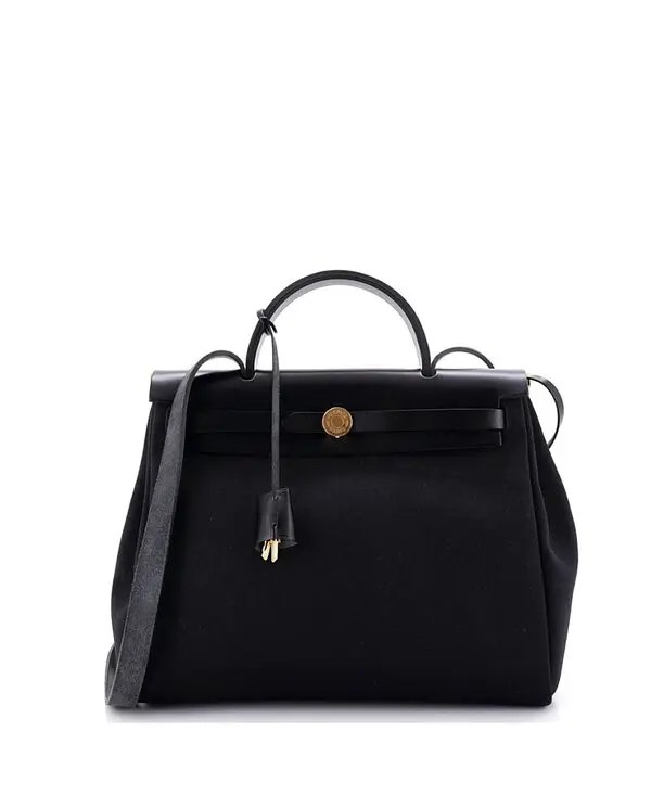 Hermès 31 Herbag Zip - Black