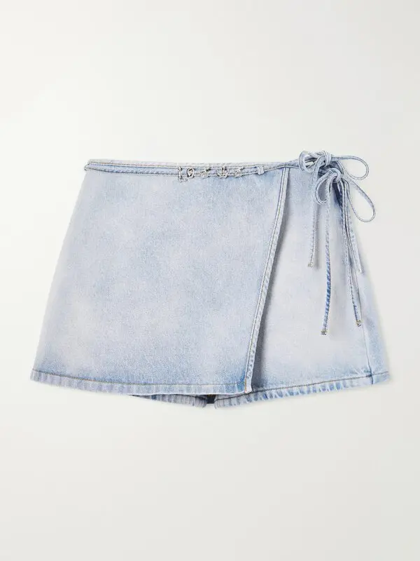 Loewe Straight-leg Denim Shorts - Blue