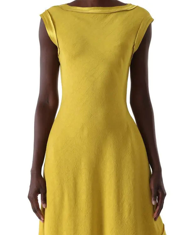 JASON WU Asymmetrical Twill Maxi Dress