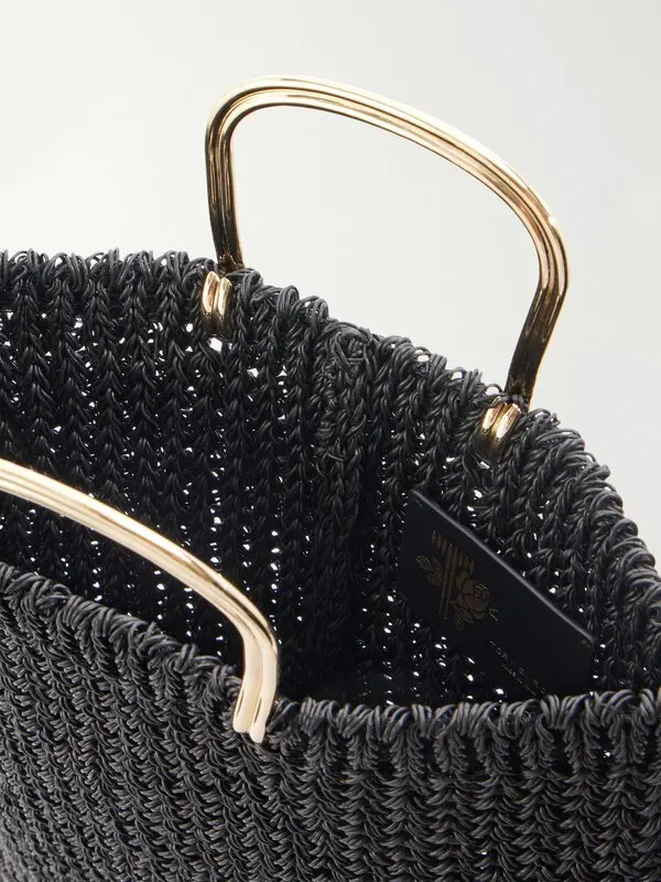 Tory Burch Woven Raffia Tote Bag