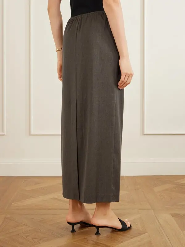 ST. AGNI Wool-blend Maxi Skirt