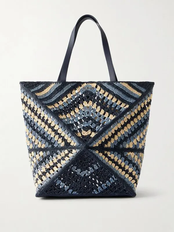 Loewe Paula's Ibiza Puzzle Fold Large Shoulder Bag - Blue