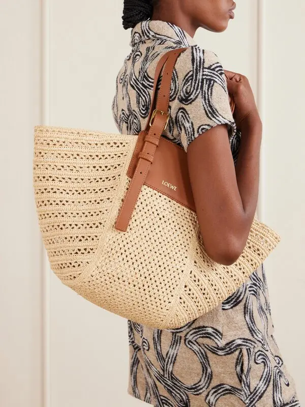 Loewe Hammock Cabas Raffia Tote - Neutrals