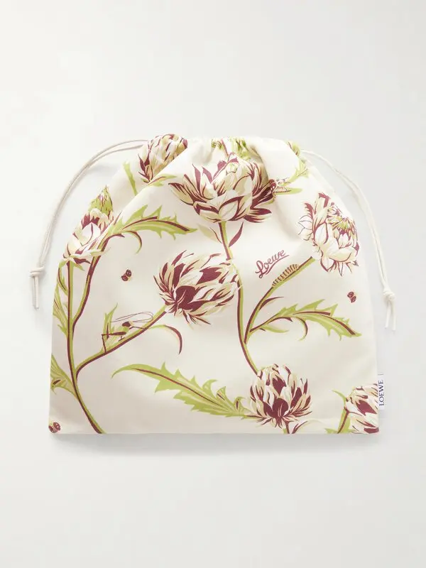 Loewe Floral-print Twill Pouch