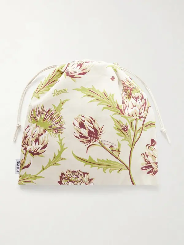 Loewe Floral-print Twill Pouch
