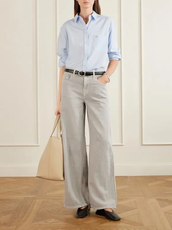 TWP Tiny Dancer Mid-rise Wide-leg Jeans