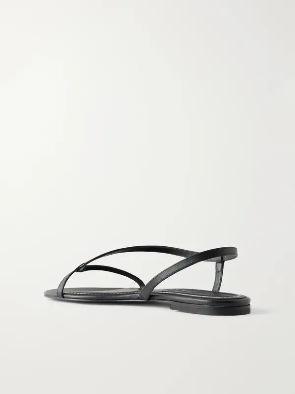 Staud Louden Leather Flat Sandals
