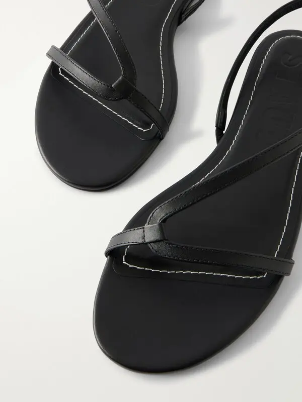 Staud Louden Leather Flat Sandals