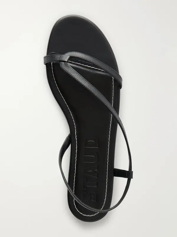 Staud Louden Leather Flat Sandals