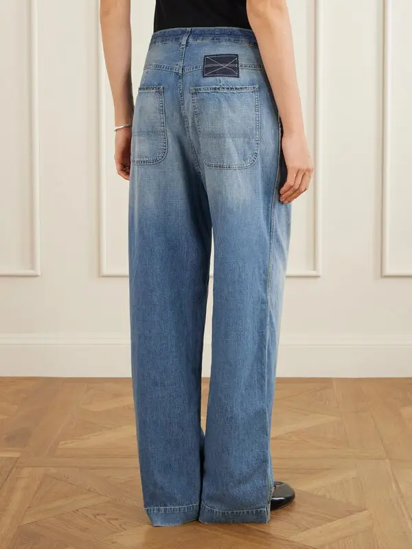 MAISON MARGIELA Distressed Wide-leg Jeans