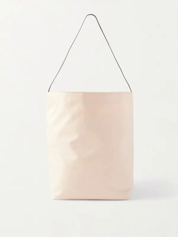 VALESQUE Leather-trimmed Nylon-satin Tote