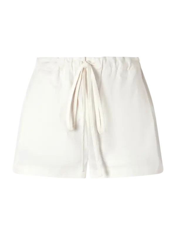 Khaite Cotton And Silk-blend Shorts - White