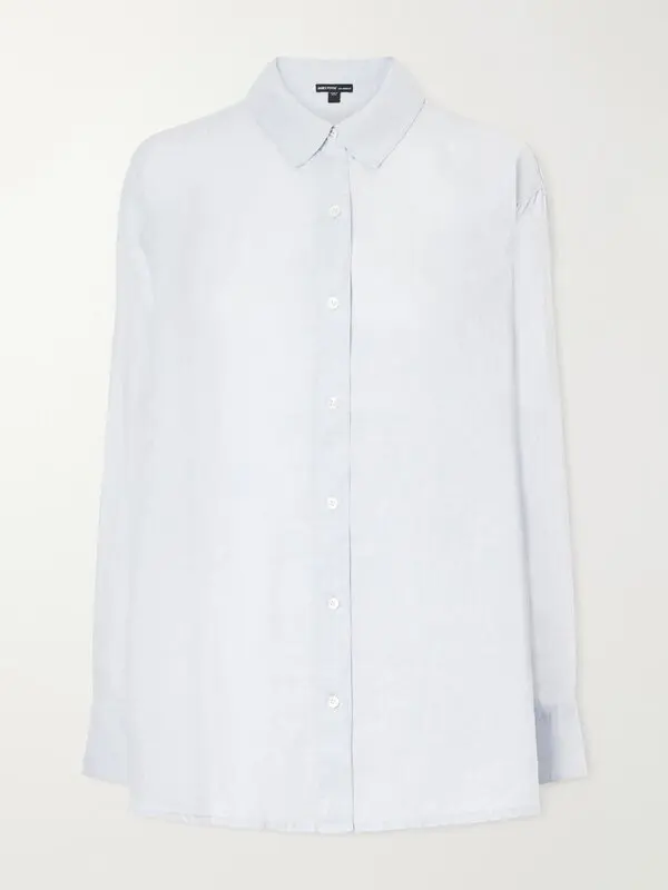 JAMES PERSE Linen-canvas Shirt - Blue