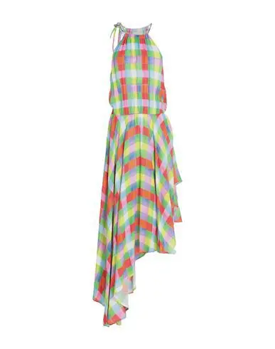 SEMICOUTURE Checked Midi Dress - Green