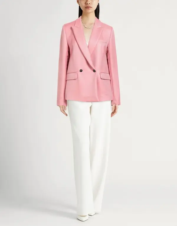 FORTE_FORTE Virgin Wool-viscose Blazer - Pink