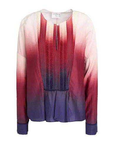 FORTE_FORTE Woven Bohemian Blouse - Burgundy