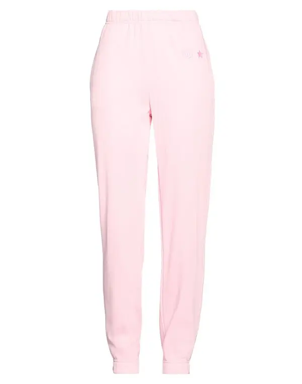 CHIARA FERRAGNI Cotton Fleece Track Pants