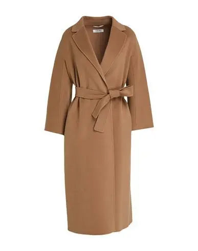 Max Mara Belted Virgin Wool Coat - Beige