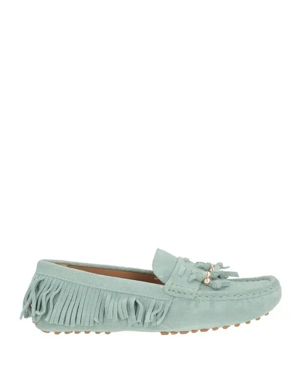 APEPAZZA Suede Loafers - Sage Green
