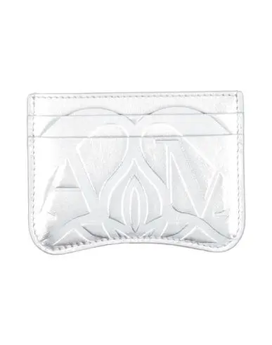 Alexander McQueen Cardholder Leather - Silver