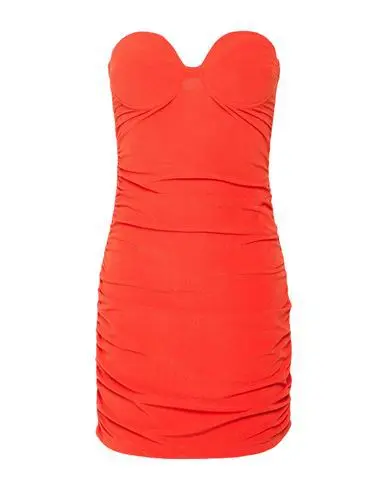 REINA OLGA Mini Dress Size Polyamide, Elastane - Tomato Red