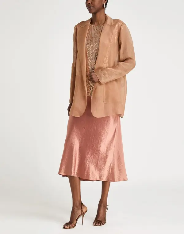 Antonelli Firenze Single-breasted Organza Blazer