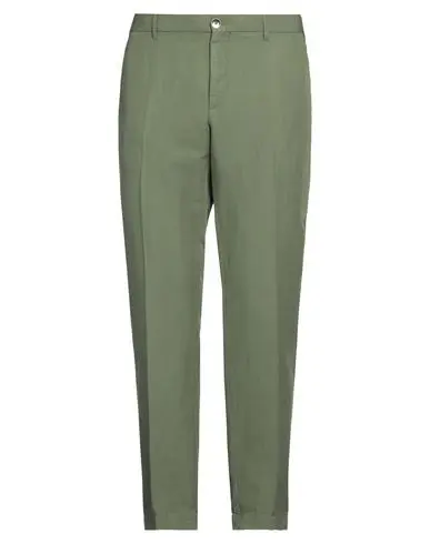 Incotex Military Linen And Cotton Pants - Green