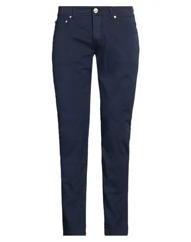 BARBA NAPOLI Pants Midnight Size Cotton, Elastane - Blue