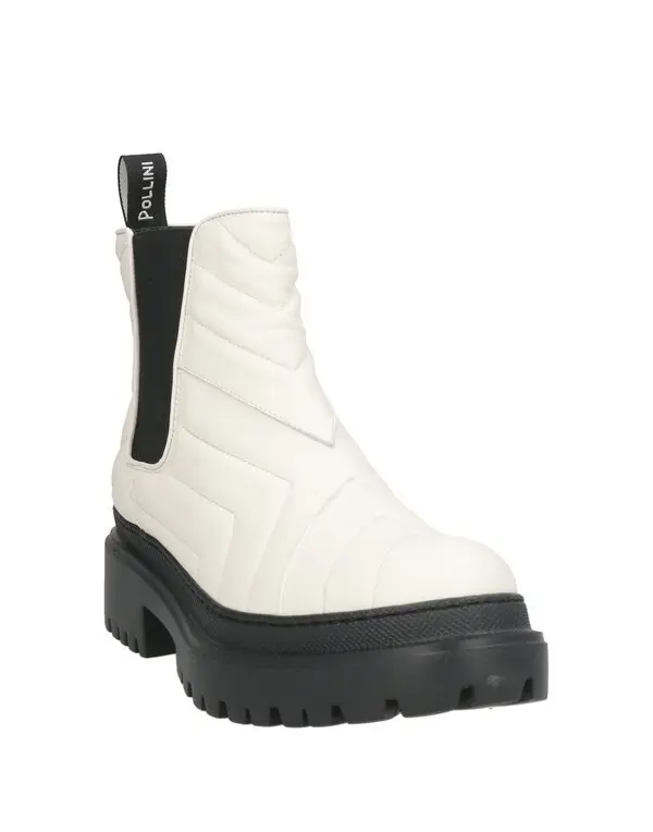 POLLINI Leather Ankle Boots