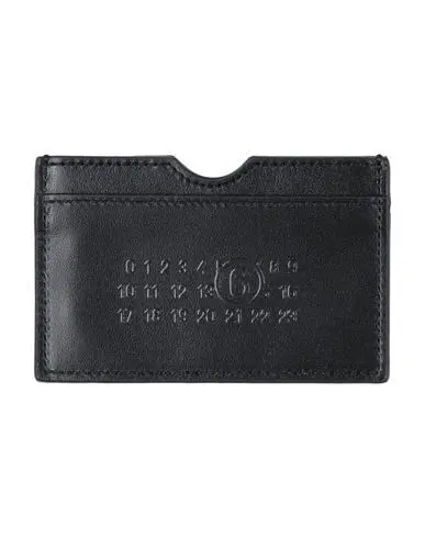 MAISON MARGIELA Cardholder Dark Cow Leather - Black