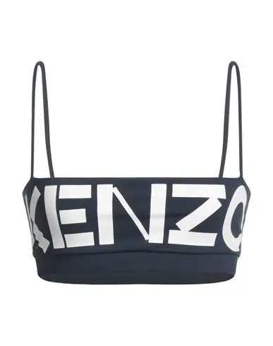 Kenzo Cropped Synthetic Jersey Top - Navy