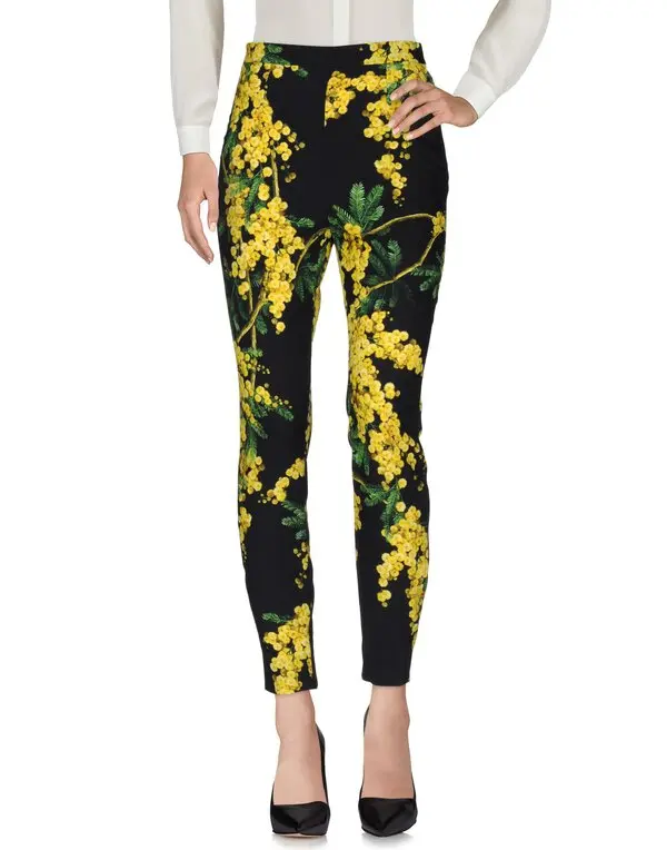 Dolce & Gabbana Floral Print Slim-fit Pants