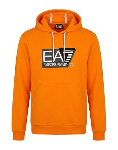 EA7 Cotton French Terry Sweatshirt - Orange