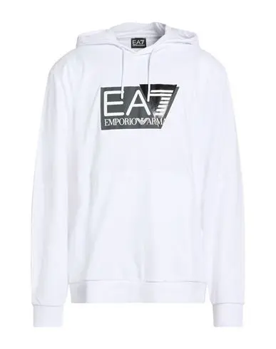 EA7 Cotton French Terry Sweatshirt - White