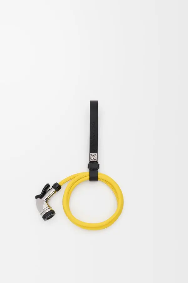 Loewe Watering Hose Charm Classic Leather Skin - Yellow/black
