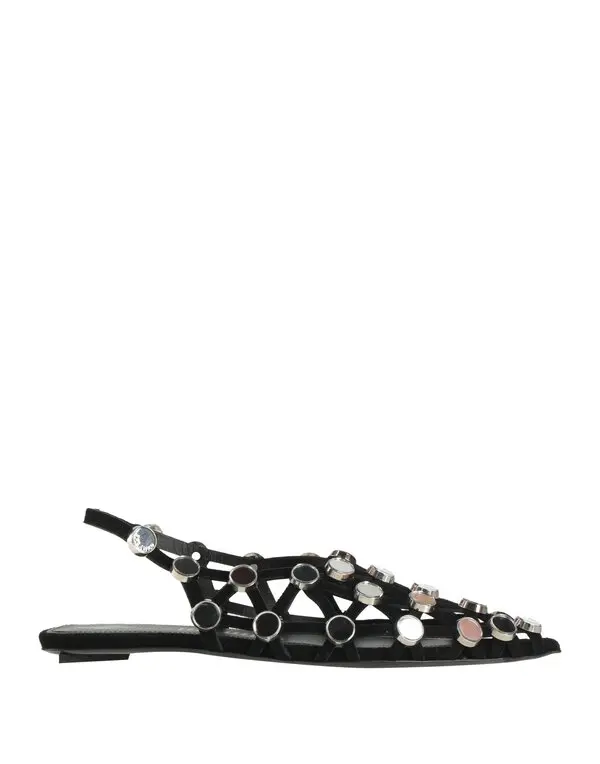 Attico Ballet Flats - Black