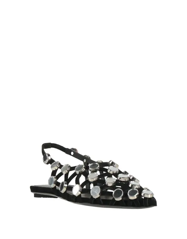 Attico Ballet Flats - Black