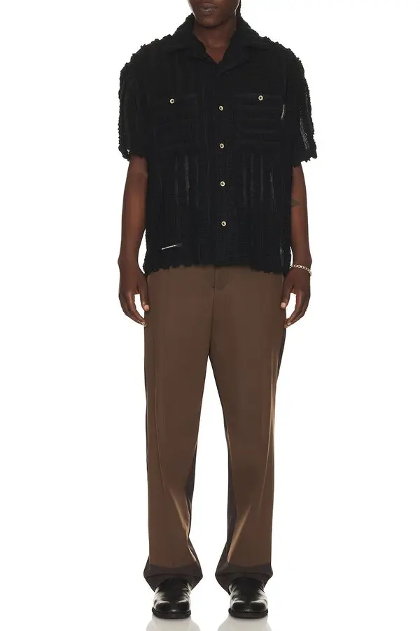 Andersson Bell Kenley Knitted Open Collar Shirt
