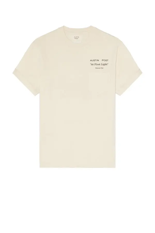 AUSTIN POST X Matt Mccormick Ceremony Of Certainty Stage Pocket Tee In Cream