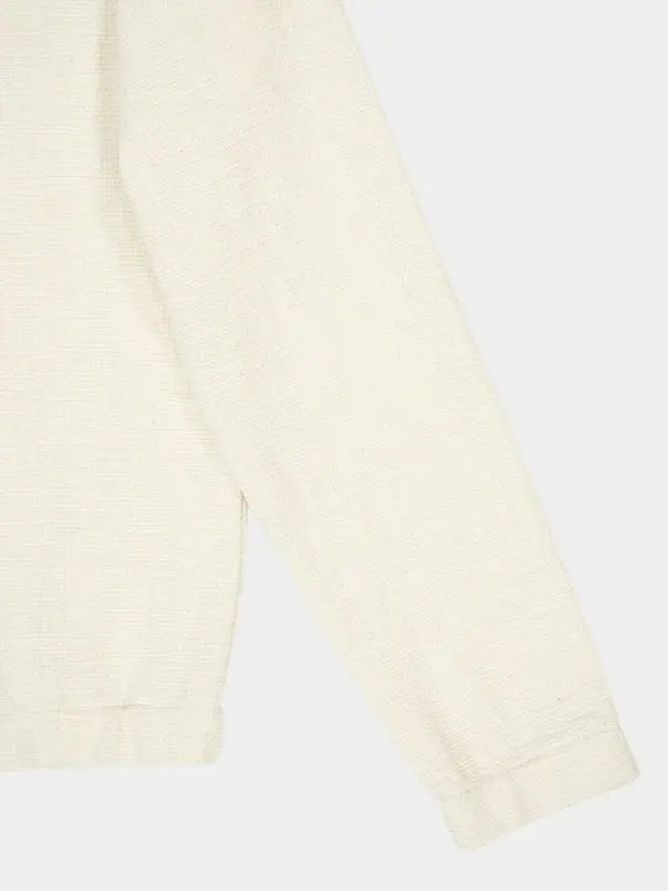 Commas Textured Cotton Pullover - Beige