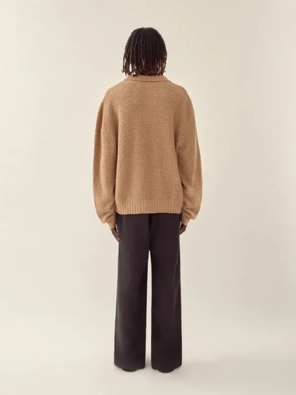 Commas Hazelnut Textured Knit Cardigan - Brown